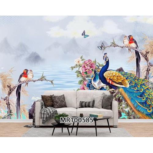 Jual WALLPAPER 3D DINDING MURAL PHOTOWALL BURUNG MERAK BUNGA CANTIK ...