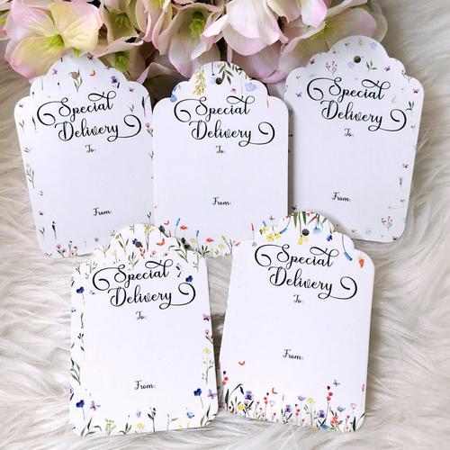 Jual Hang Tag Special Delivery Putih Kartu Ucapan Olshop Tag Hampers ...