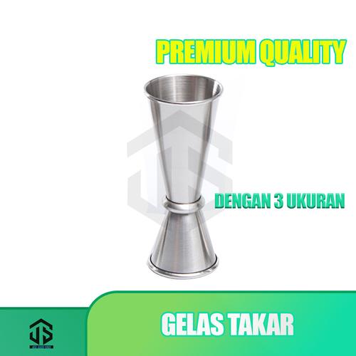 Jual GELAS UKUR 30 - 60ml GELAS TAKAR ESPRESSO SHOT JIGGER COCKTAIL SLOKI - 15/30 - Jakarta ...