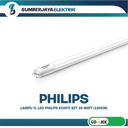 Jual Lampu Philips TL Neon Led Tube T8 Ecofit 16 Watt 1200mm Putih - TL 16W - TL 16W - Kota ...