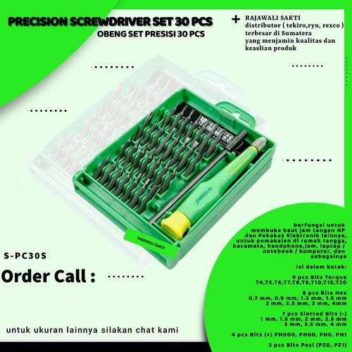 Jual TEKIRO PRECISION SCREWDRIVER SET 30 PCS OBENG SET PRESISI 30 PCS ...