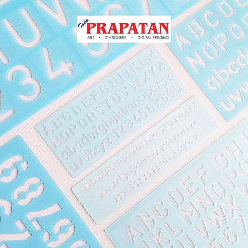 Jual Penggaris Sablon Mal Huruf / Angka Mal Abjad Butterfly - 290 ...