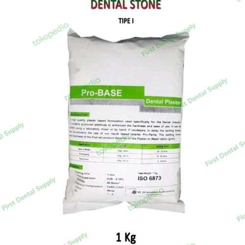 Jual dental gips putih stone moldano putih bahan cetak gigi probase ...