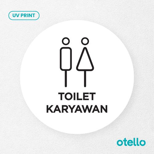 Jual Toilet Karyawan Signage Acrylic Sign Board Akrilik Papan Label WC ...