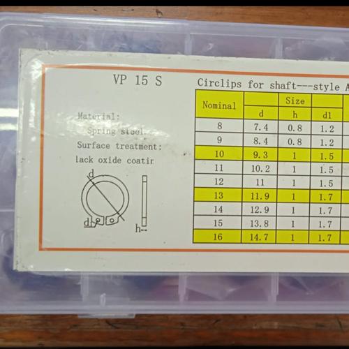 Jual Snap RIng Type S For Shaft Set S8 - S30 Circlips External Snapring - Jakarta Barat ...