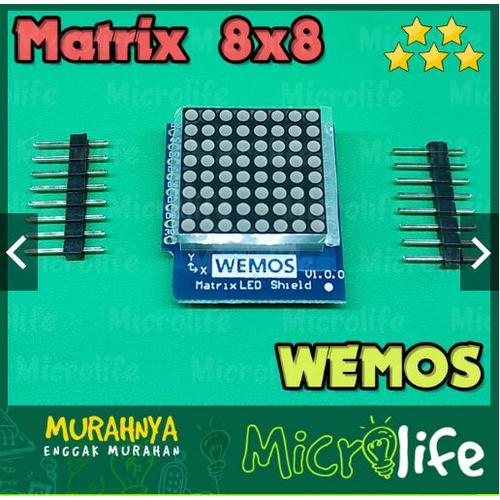 Jual MATRIX LED 8x8 Shield WEMOS D1 Mini - Kota Blitar - Tokunik ...