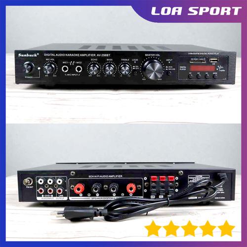 Jual Amplifier Karaoke Digital Audio Bluetooth 5 Ch 2000W PMPO 500W RMS ...