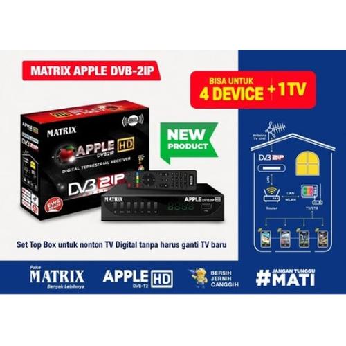 Jual STB MATRIX APPLE TERBARU DVB2IP SET TOP BOX TV DIGITAL MATRIX ...