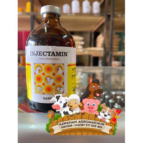 Jual injectamin 100ml sanbe injeksi multivitamin hewan sapi kambing ...