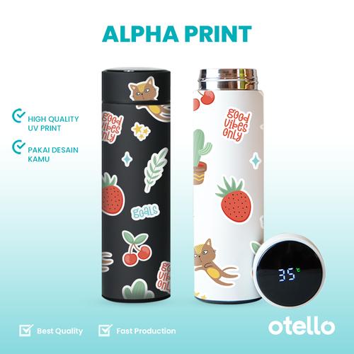 Jual Custom Tumbler LED Alpha Cetak UV Print Botol Minum Full Colour ...