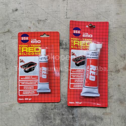 Jual Lem Silikon Merah, Gasket Maker, Tahan Panas Ready Bandung - Besar ...