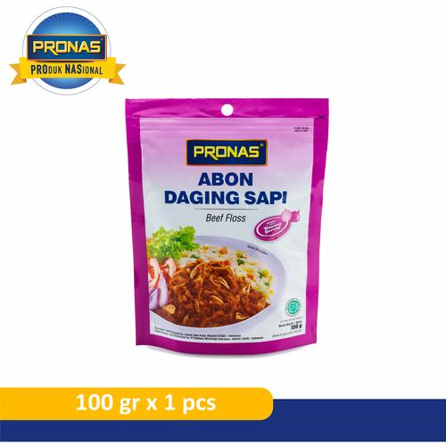 Promo Pronas Abon Daging Sapi Bawang 100 g dengan kemasan Ziplock ...