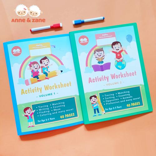 Jual Worksheet Wipe and Clean A4 / Preschool Worksheet / Busy Book ...