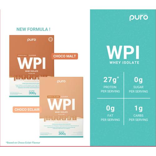Jual PURO ISOPRO Whey Protein Isolate GrassFed susu protein 1.2kg - WPI ...
