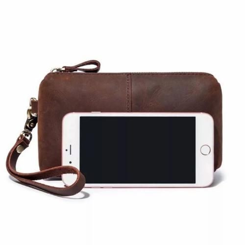 Jual Clutch Pouch Kulit Asli Unisex - Tas Tangan Kulit Asli Handbag ...