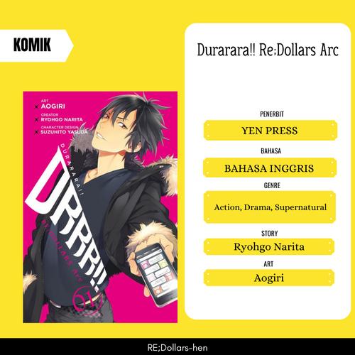 Jual Komik Durarara!! Re;Dollars Arc | YEN PRESS - Kab.Ciamis - WarungWibu | Tokopedia