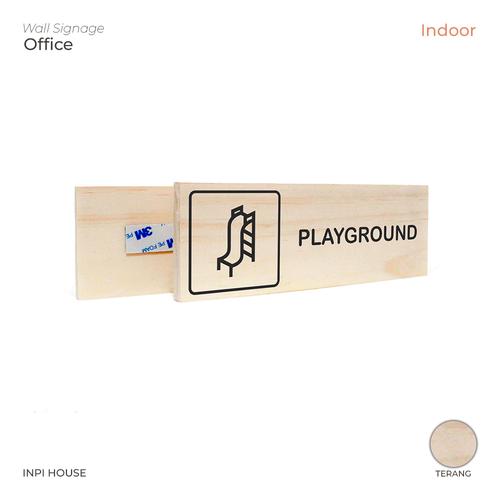 Jual play ground signage - papan tanda area bermain anak - play ground ...