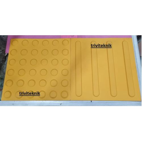 Jual blind road tactile guiding paving orange sidewalk,jalan difable ...