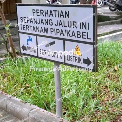 Jual sign rambu tanda kabel listrik warning awas - Kota Surabaya ...