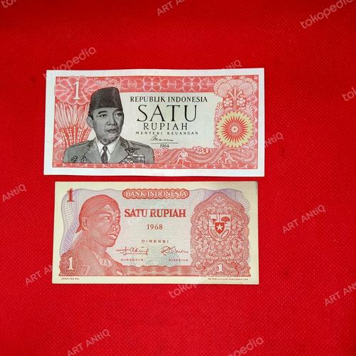 Jual 1 RUPIAH SOEKRANO & 1 RUPIAH DIRMAN/UANG KUNO SERI PAHLAWAN/UANG ...