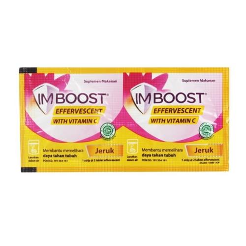 Jual Imboost Effervescent with Vitamin C Rasa Jeruk Strip isi 2 tablet ...