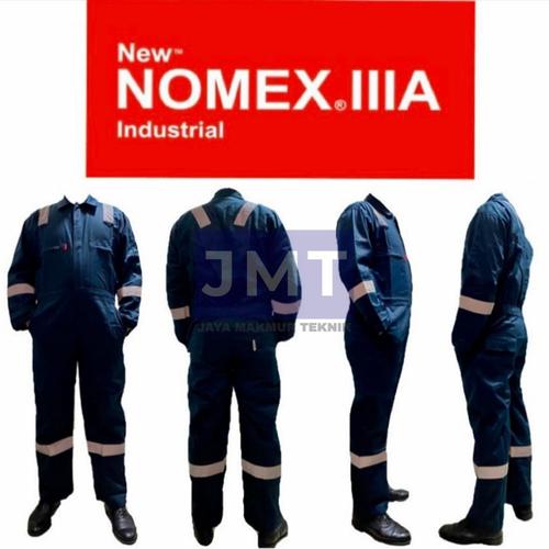 Jual Wearpack Nomex IIIA 3A Coverall Fire Retardant - Biru Dongker, M ...