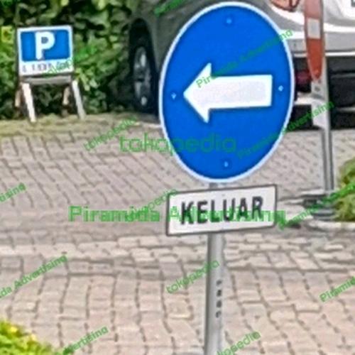 Jual sign rambu tanda keluar panah masuk kiri kanan - Kota Surabaya ...