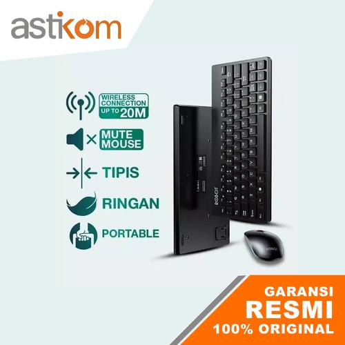 Jual Keyboard + Mouse Mini Multimedia Wireless ROBOT KM3000 | By ...