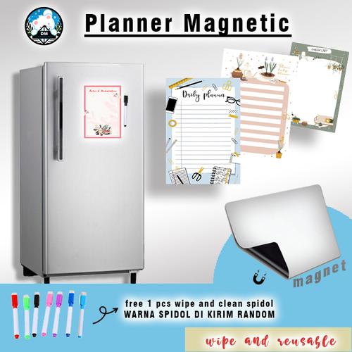 Jual Planner Magnetic Papan Jadwal Magnet Sticky Notes Memo Tempel ...