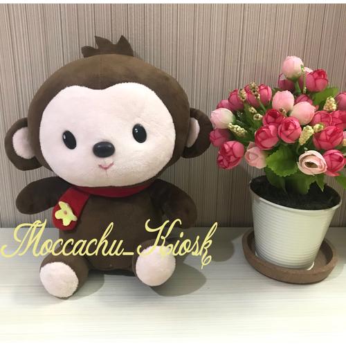 Jual Boneka Monyet lucu Miniso Life / cute monkey doll Miniso Life ...