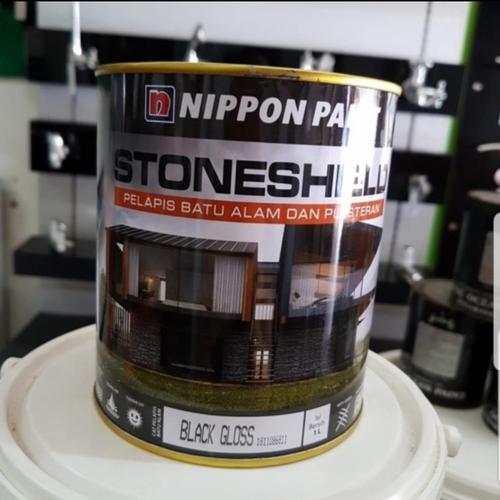Jual cat batu alam PERNIS BATU ALAM NIPPON STONESHIELD 1 LTR - black ...