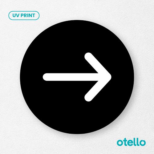 Jual Arah Tanda Panah Kanan Petunjuk Signage Acrylic Sign Board Akrilik ...