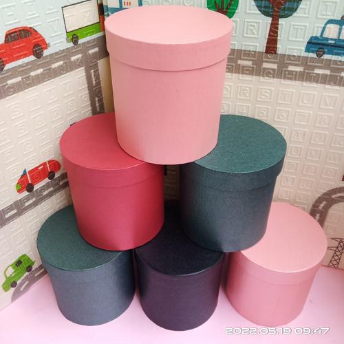 Jual Gift Box Bulat/ Round Flower Box/Bloom Box - Bubble wrap, D12 T13 ...