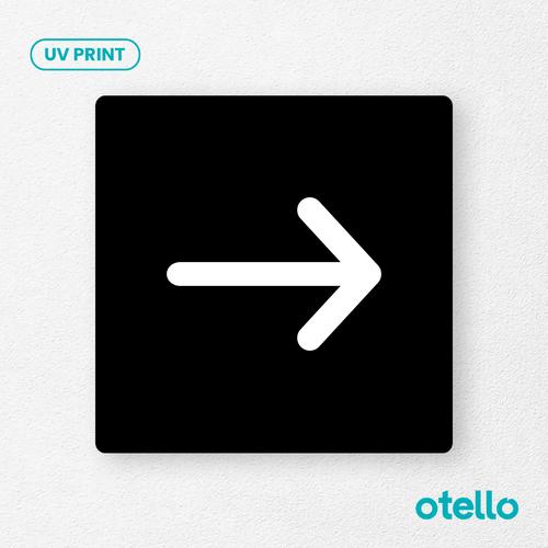 Jual Arah Tanda Panah Kanan Petunjuk Signage Acrylic Sign Board Akrilik ...