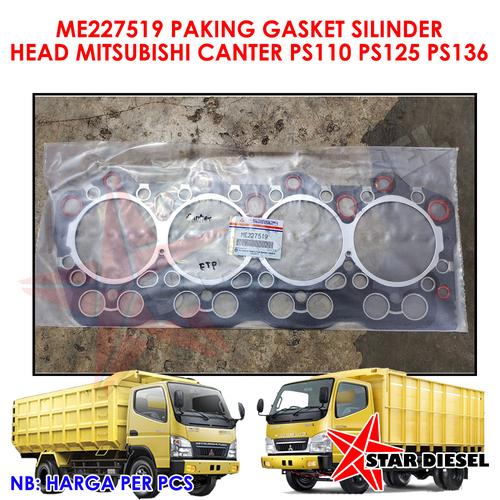 Jual ME227519 PAKING GASKET SILINDER HEAD MITSUBISHI CANTER PS110 PS125 ...