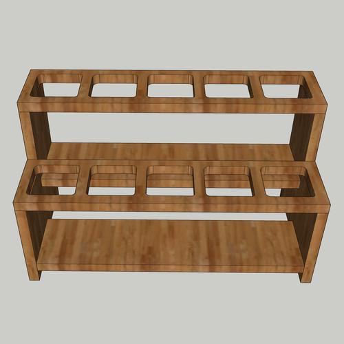 Jual Wooden Bottle racks 10 holes. Rak botol botol sirup kotak. Rak ...