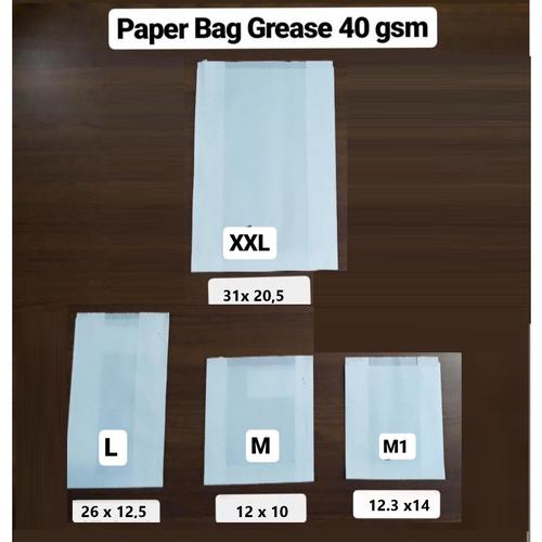 Jual Satchel Bag Paper kantong kntang ayam bahan grease Putih, Coklat ...
