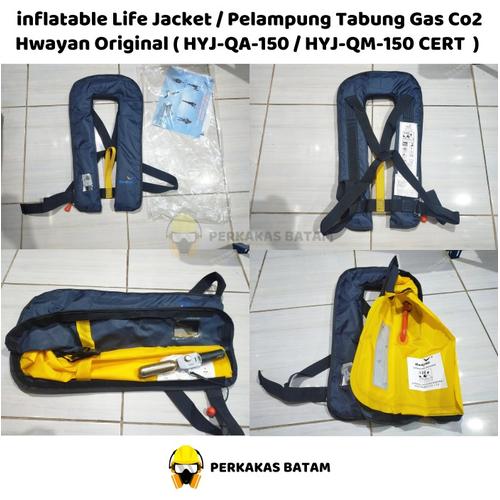 Jual inflatable Life Jacket Hwayan Pelampung Tabung Gas Co2 HYJ-QA-150 ...