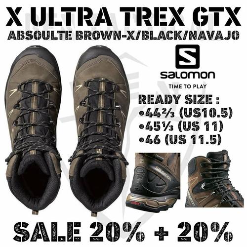Jual SALOMON X Ultra Trek GTX (Gore-Tex) - Absolute Brown, US 11 / 45⅓ ...