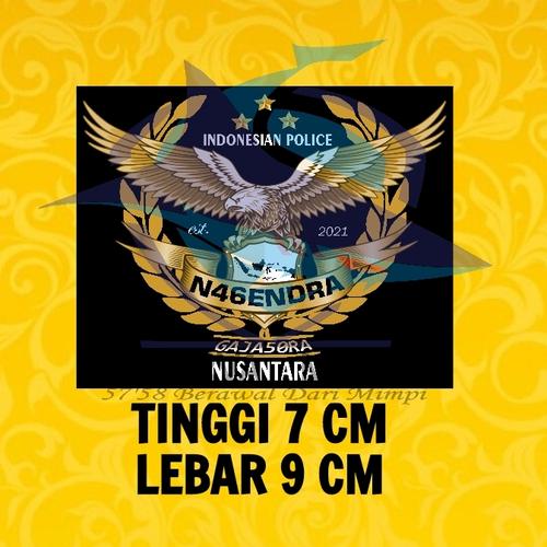 Jual Stiker angkatan 46 Bintara polri, N46ENDRA GAJA50RA, Stiker Polisi ...