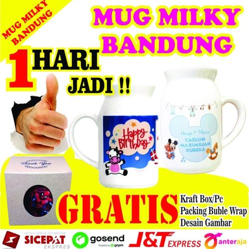 Jual MUG MILKY + LOGO GAMBAR + BUBLE WRAP GRATIS - Kota Bandung - Mug ...