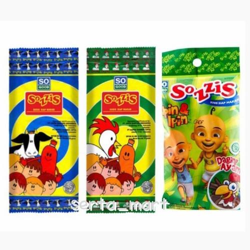 Jual Sozzis So Nice Ayam / Sapi 3's - Sosis Siap Makan 3 x 25gr / 75gr ...