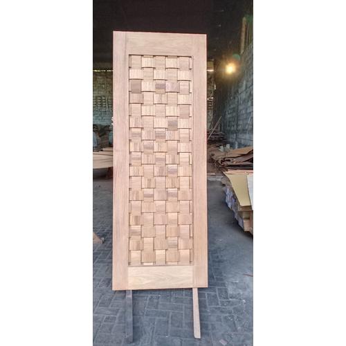 Jual PINTU KAYU SOLID MERBAU ANYAMAN/ TIKAR - Kota Surabaya - Asli Kayu ...