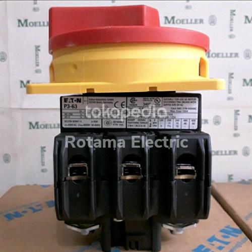 Jual MAIN SWITCH PANEL 63A 3POLE EATON MOELLER P3-63/EA/SVB SWITCH MAIN 63A - Jakarta Barat ...