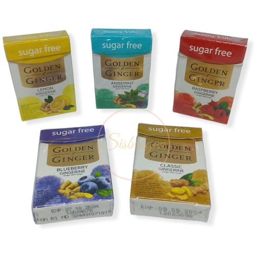 Jual Golden Ginger sugar free permen jahe bebas gula 45 gr - ANISEMINT ...