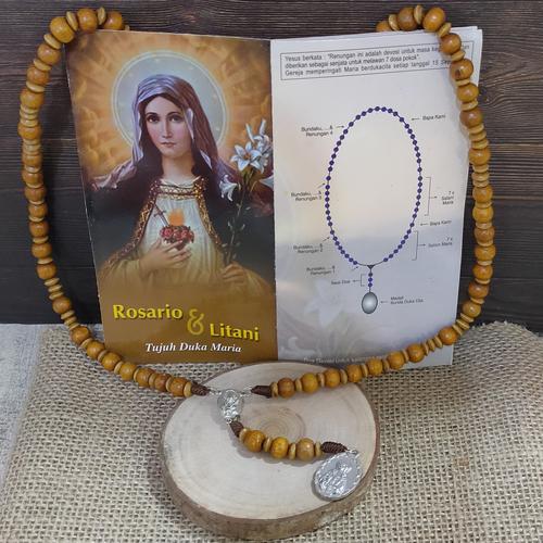 Jual Rosario Tujuh Duka Maria Plus Kaplet Rosario dan Litani - Kota ...