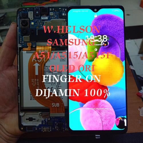 Jual LCD TOUCH SCREEN FULLSET SAM A51/A515/A515F OLED ORI FINGER ON ...