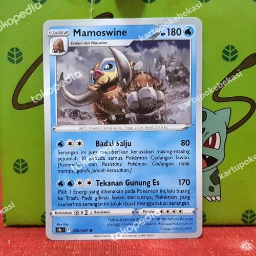 Jual Mamoswine U S9a 020/067 kartu pokemon TCG Indonesia - Kota Bekasi - kartupokebekasi | Tokopedia