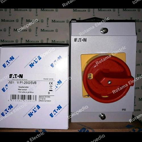 Jual MAIN SWITCH 3POLE 25A MOELLER P1-25/I2/SVB SWITCH DISCONNECTOR 25A ...