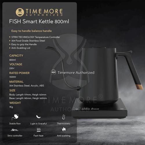Jual Timemore Kettle Fish Smart Electric Pour Over Teko 800ml 100% ...
